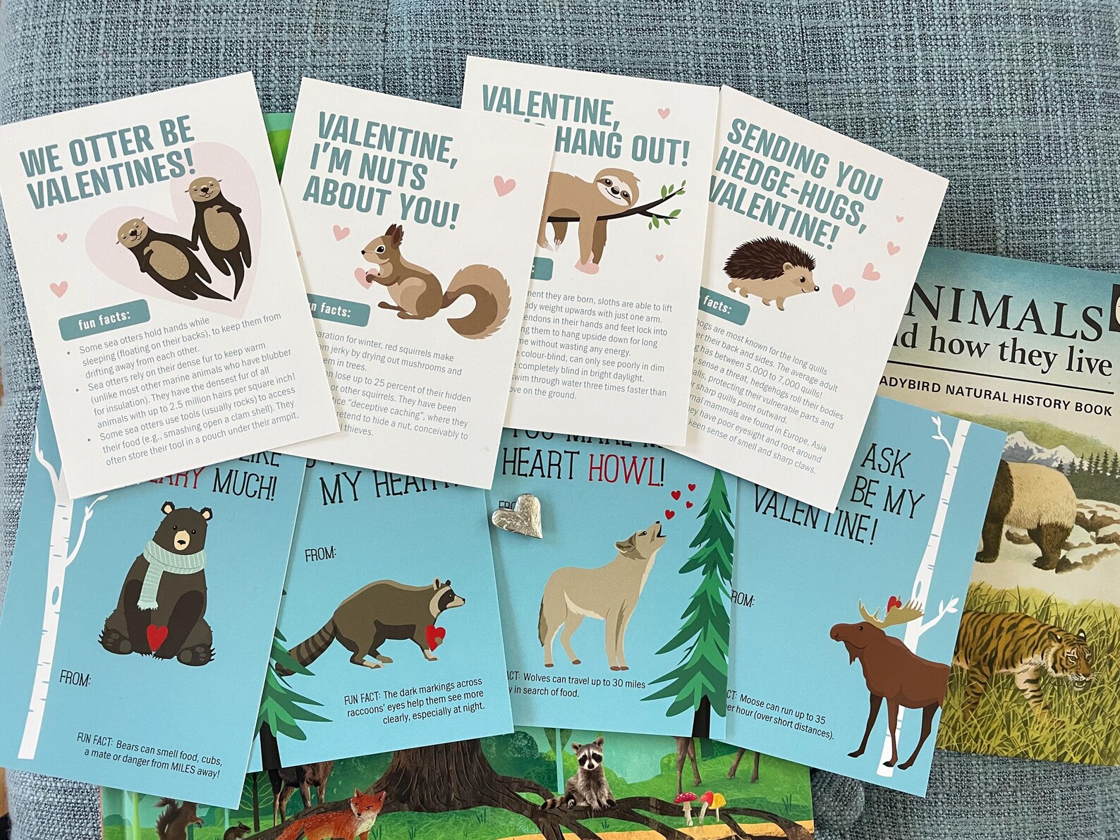 Printable ANIMAL Fun Fact Valentines Cards - Mammal Fun Facts ...