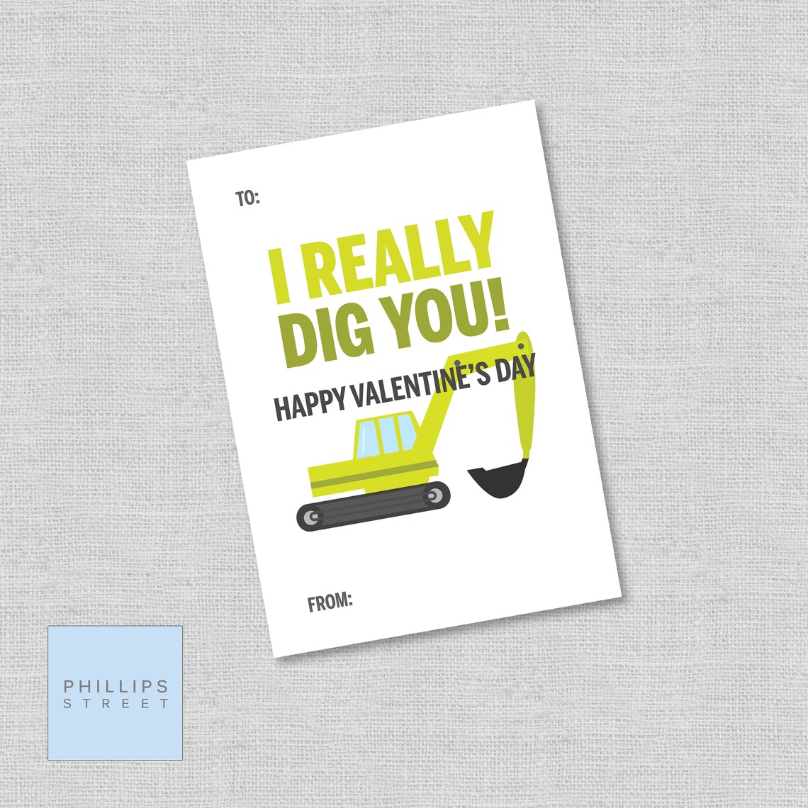 Printable Construction Vehicles Valentine's Day Cards . Kids' Truck ...