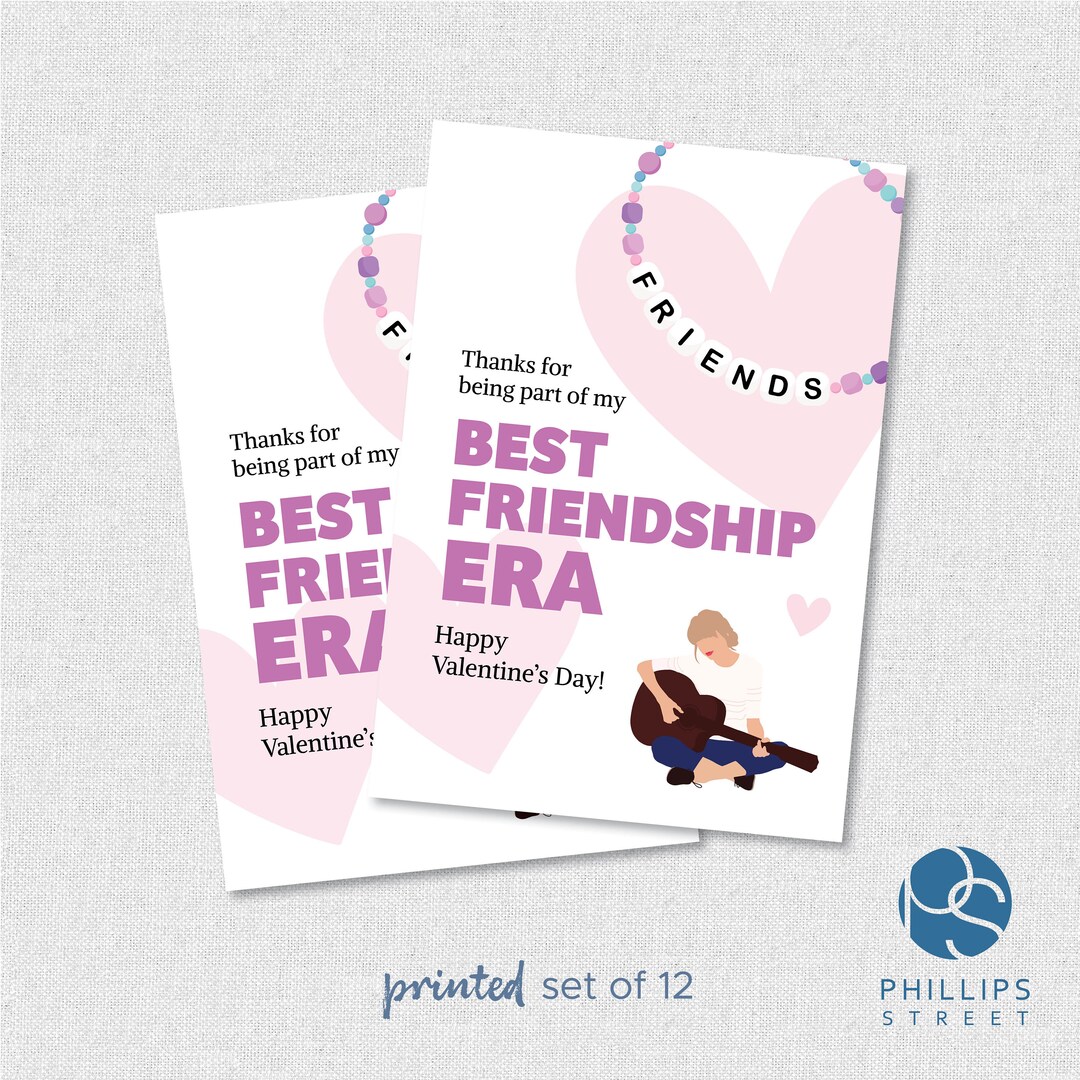 Printed Friendship Era Valentines Day Cards set of 12 Taylor Valentines ...