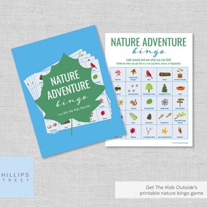 NATURE BINGO Game . Printable Kids Game . Nature Party Game . Nature ...