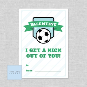 Printable SPORTS Valentine's Day Cards . Kids Classroom Valentines ...