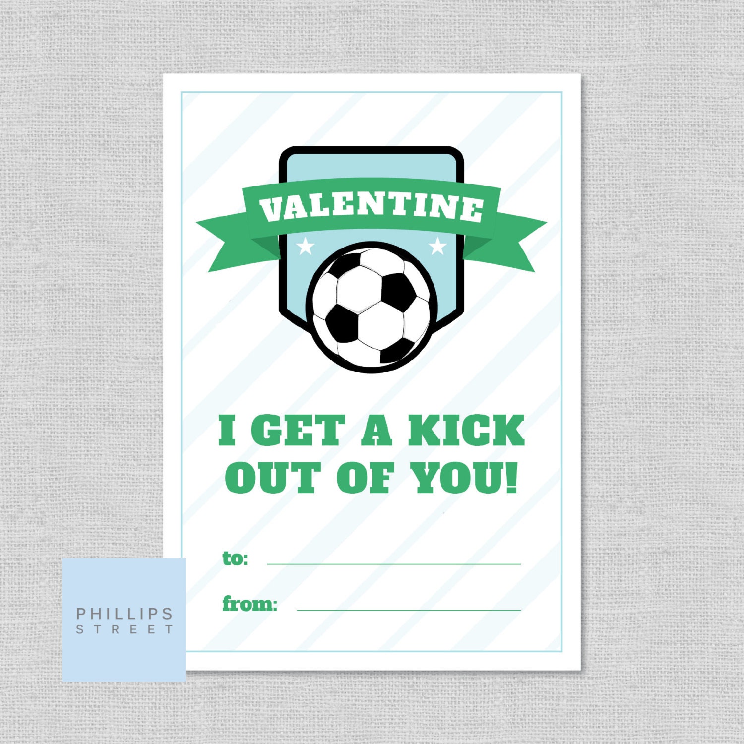 Printable SOCCER Valentine's Day Cards . Kids Classroom Valentines ...
