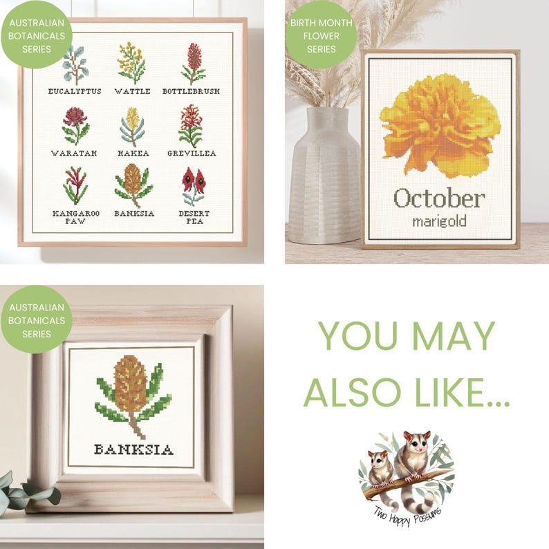 Australian Birds Cross Stitch Pattern Bundle: Kids' Affirmations (PDF ...