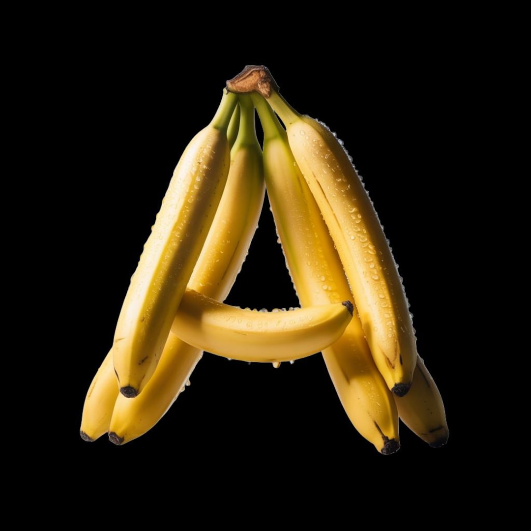 Banana Alphabet Letters and Numbers - Digital Download for Crafts & DIY ...