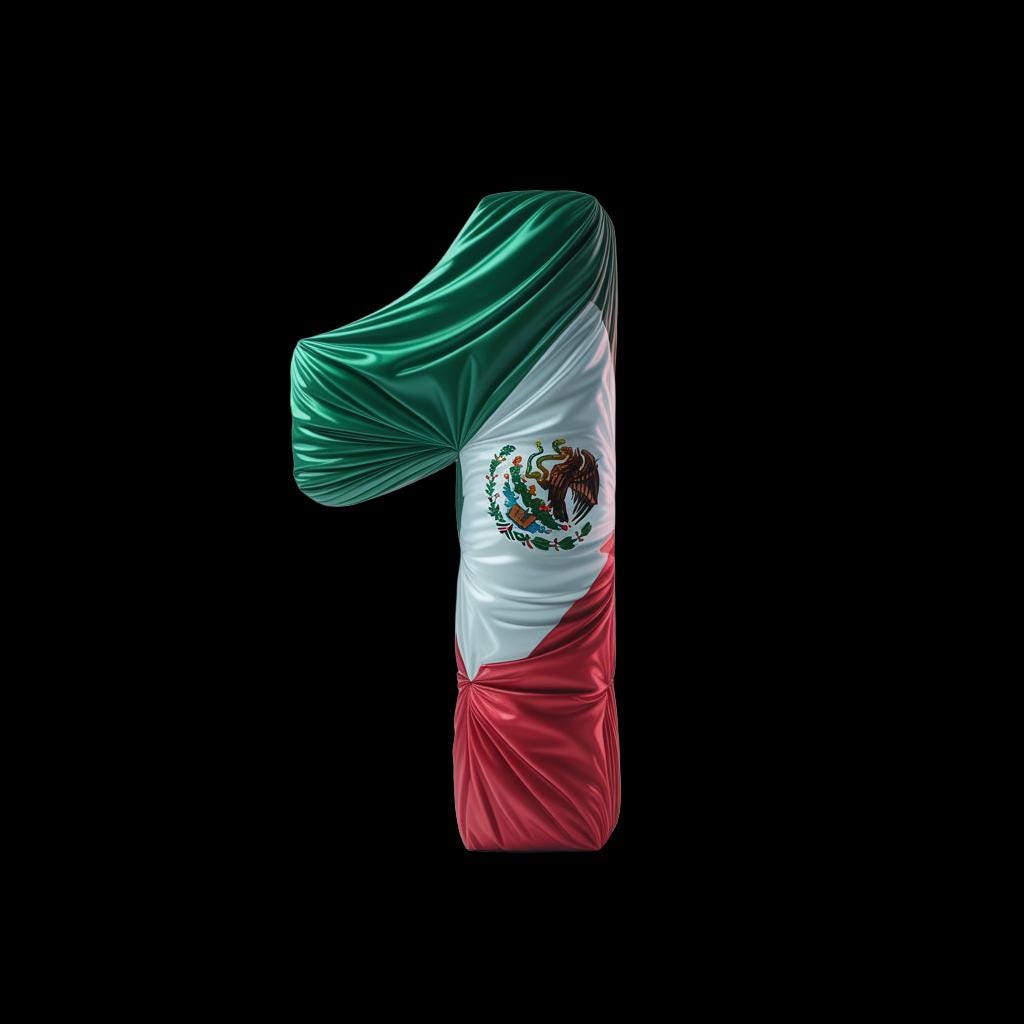Mexico Flag Alphabet Letter and Number Digital Download Diy - Etsy