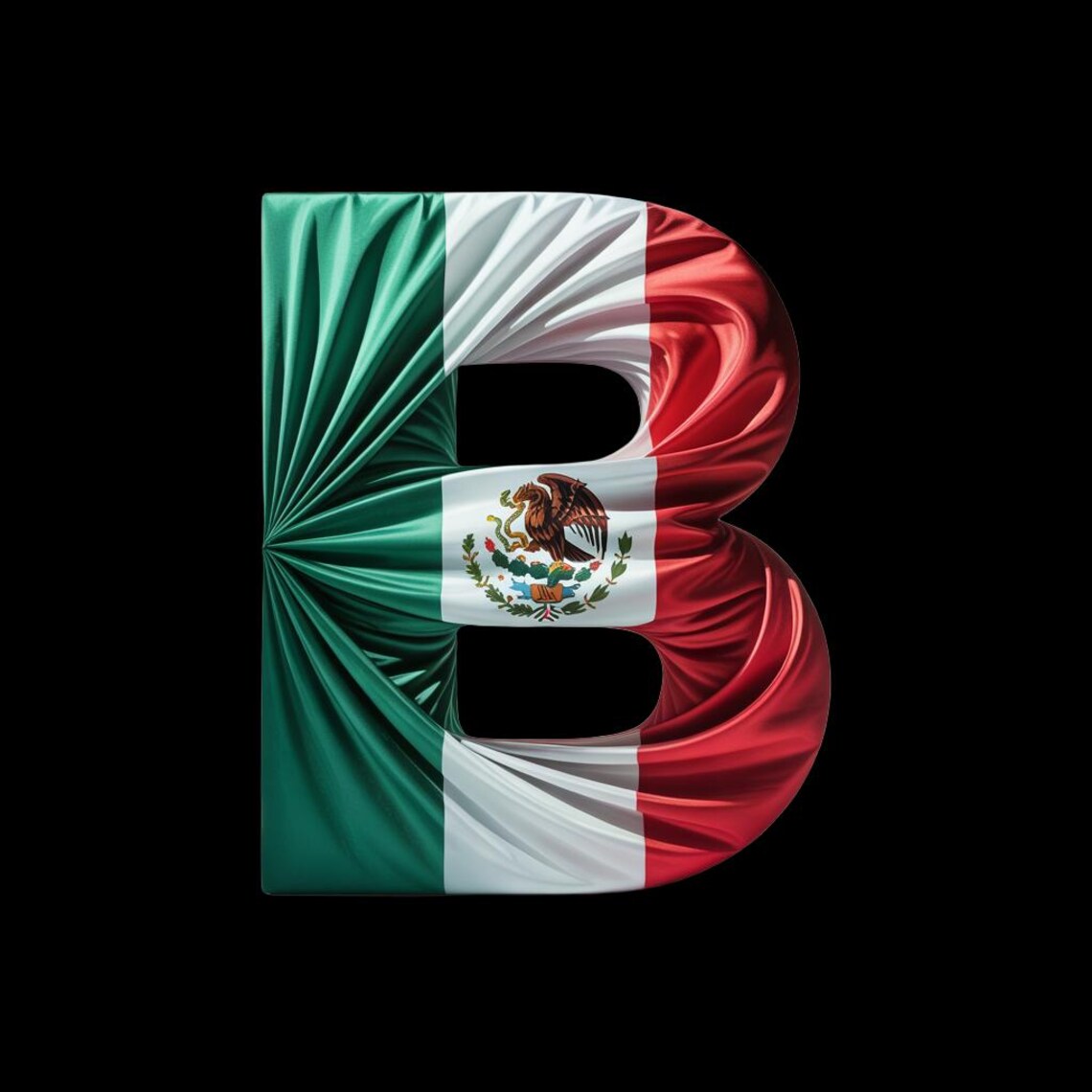 Mexico Flag Alphabet Letter and Number Digital Download Diy - Etsy