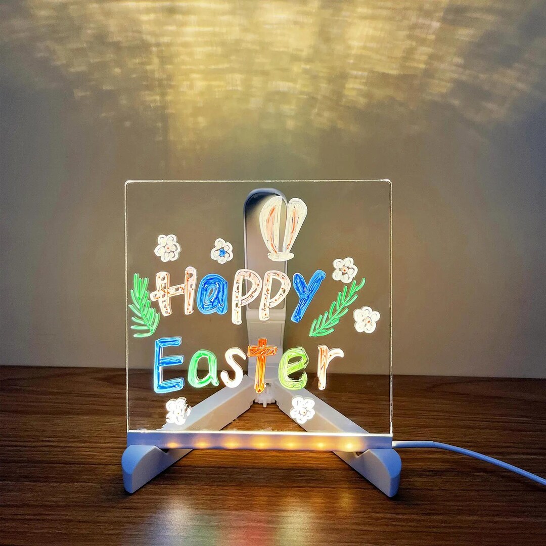LED Acrylic Drawing Board for Kids | Includes Coloring Sheets | Perfect ...