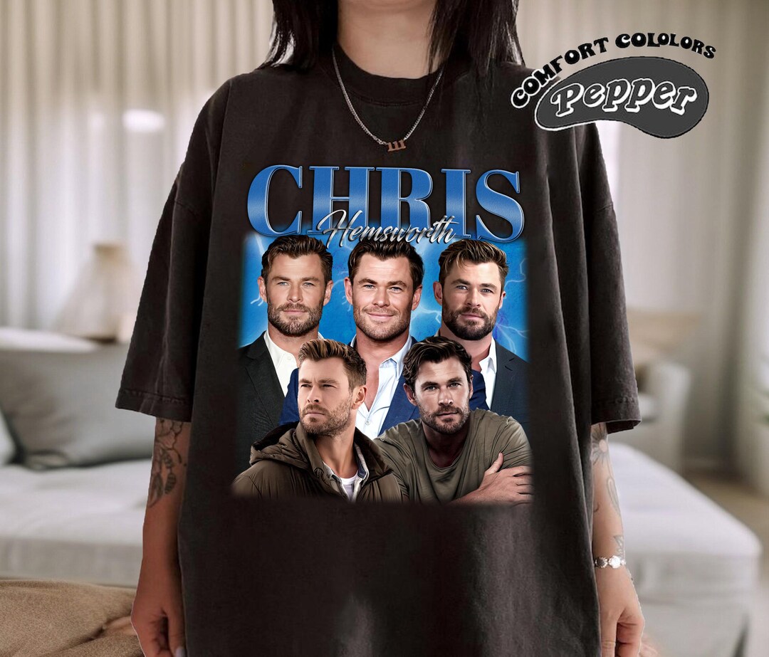 Chris Hemsworth Retro Comfort Colors T-shirt, Fan Gift - Etsy