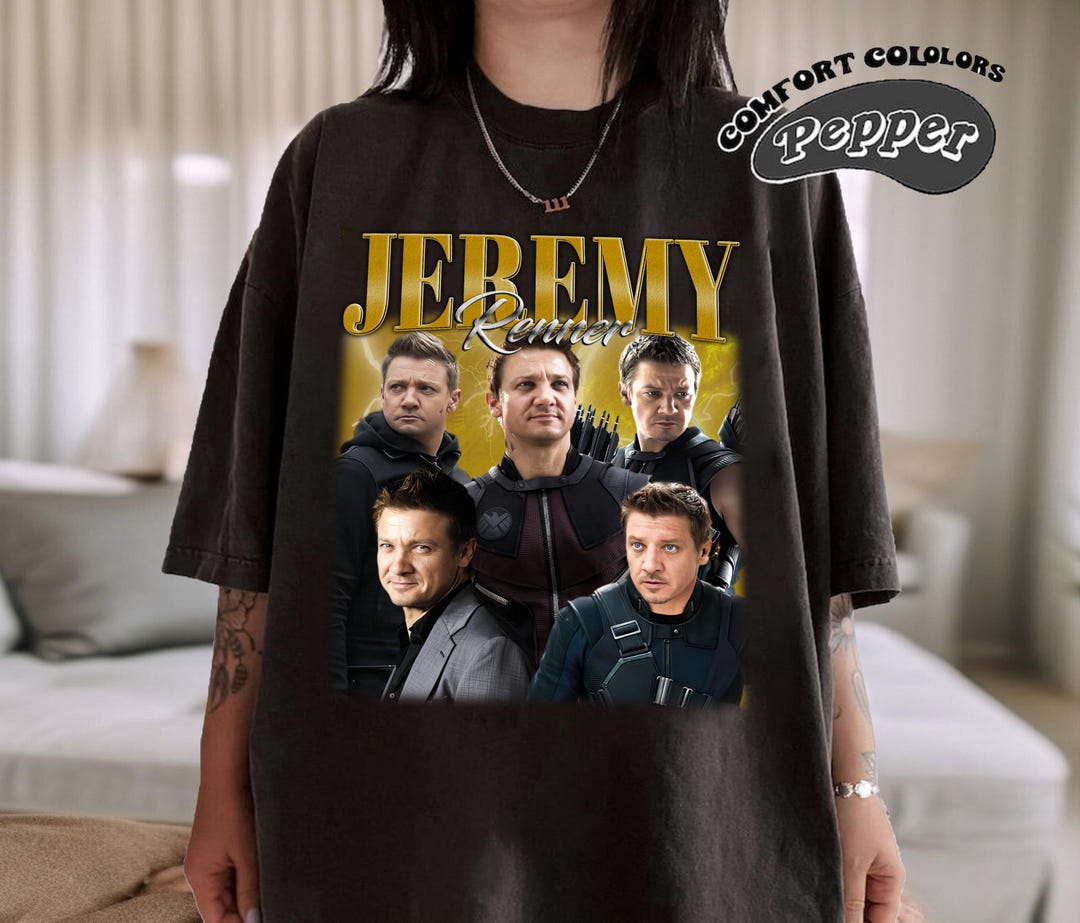 Retro Jeremy Renner Hawkeye Comfort Colors T-shirt - Etsy