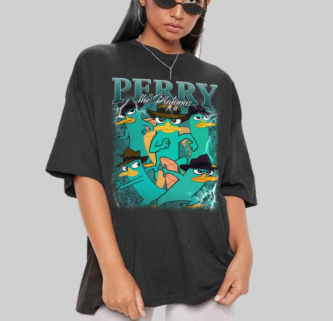 Retro Perry the Platypus Comfort Colors Shirt, 90s Cartoon Fan Gift - Etsy