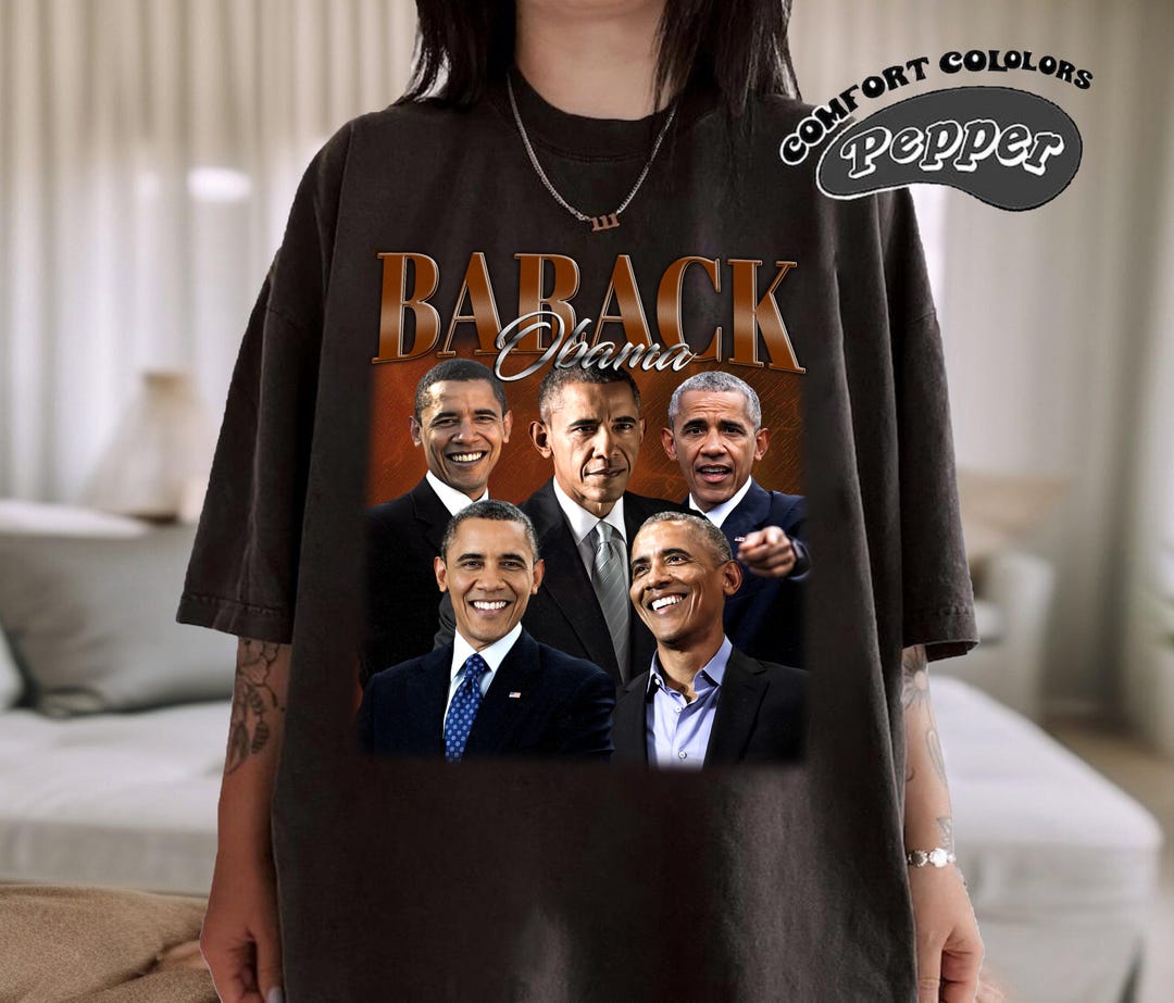 Retro Barack Obama Comfort Colors T-shirt, Fan Gift - Etsy