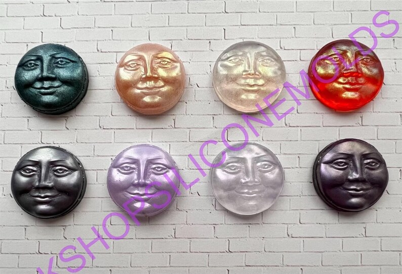 25mm Resin Moon Face Open Eye Cabochon for Cellphones-embellishment ...