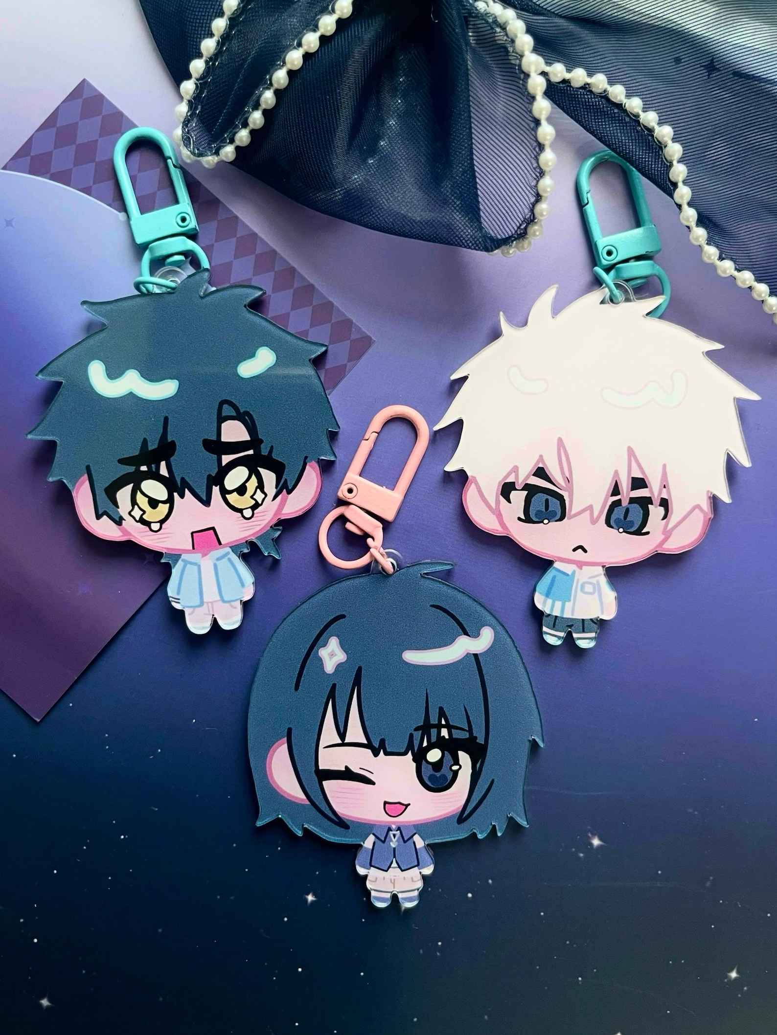 LINK CLICK Bridon Arc Keychains - Etsy