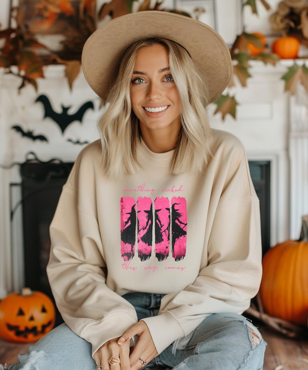 Wicked Witch Sweatshirt, Spooky Halloween Sweater, Autumn Sweater, Gift ...