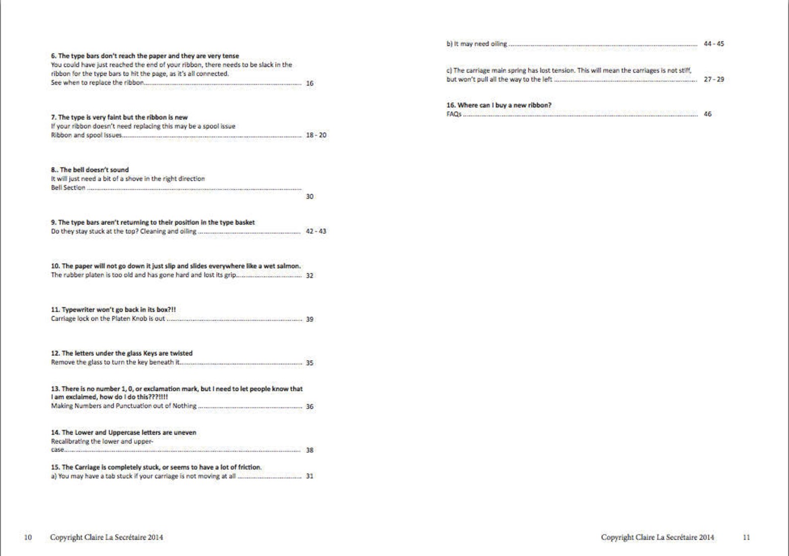 Typewriter Repair E-book : the DIY Guide to Fixing Common Problems With ...