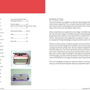 Typewriter Repair E-book : the DIY Guide to Fixing Common Problems With ...