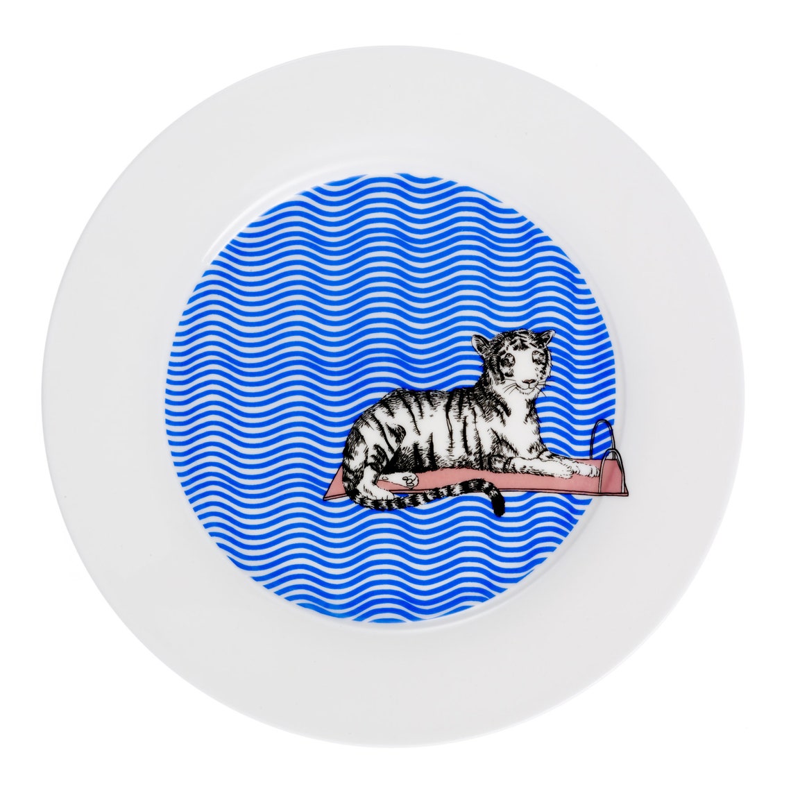 Tiger Swims Dinner Plate - Etsy