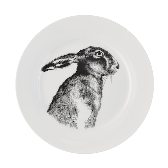 British Wildlife Collection Hare Dinner Plate - Etsy