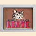 Leave Cat Welcome Door Mat - Etsy