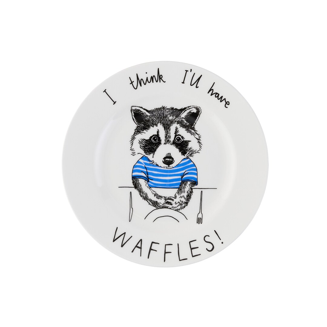 I Think I'll Have Waffles!' Side Plate - Etsy