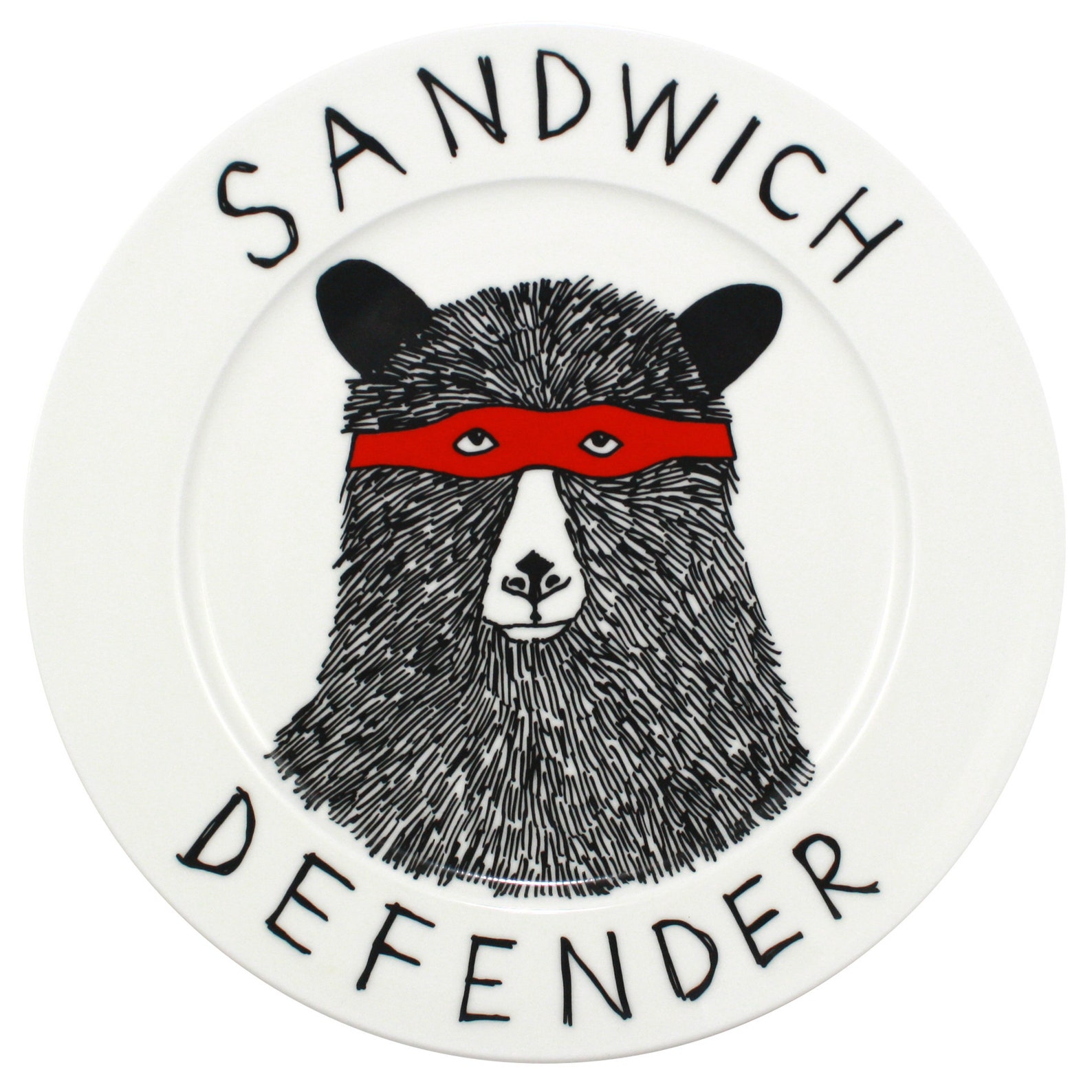Sandwich Defender' Side Plate - Etsy