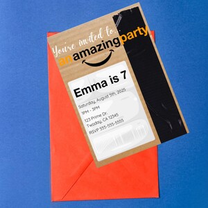 Amazon Birthday Invitation, Custom Amazon Invite, Editable Invite ...