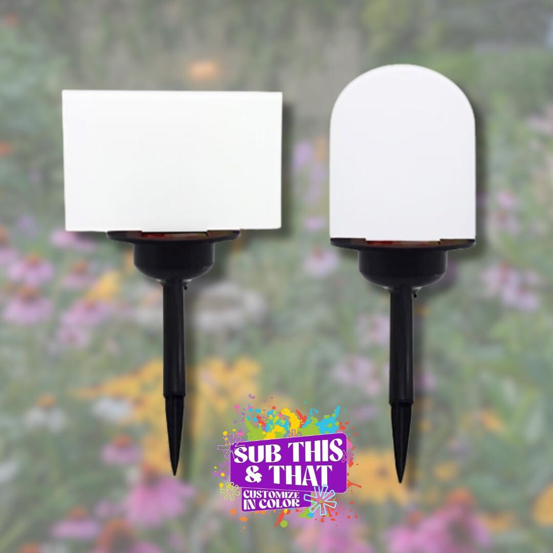 Sublimation Acrylic Solar Garden Lights - Etsy