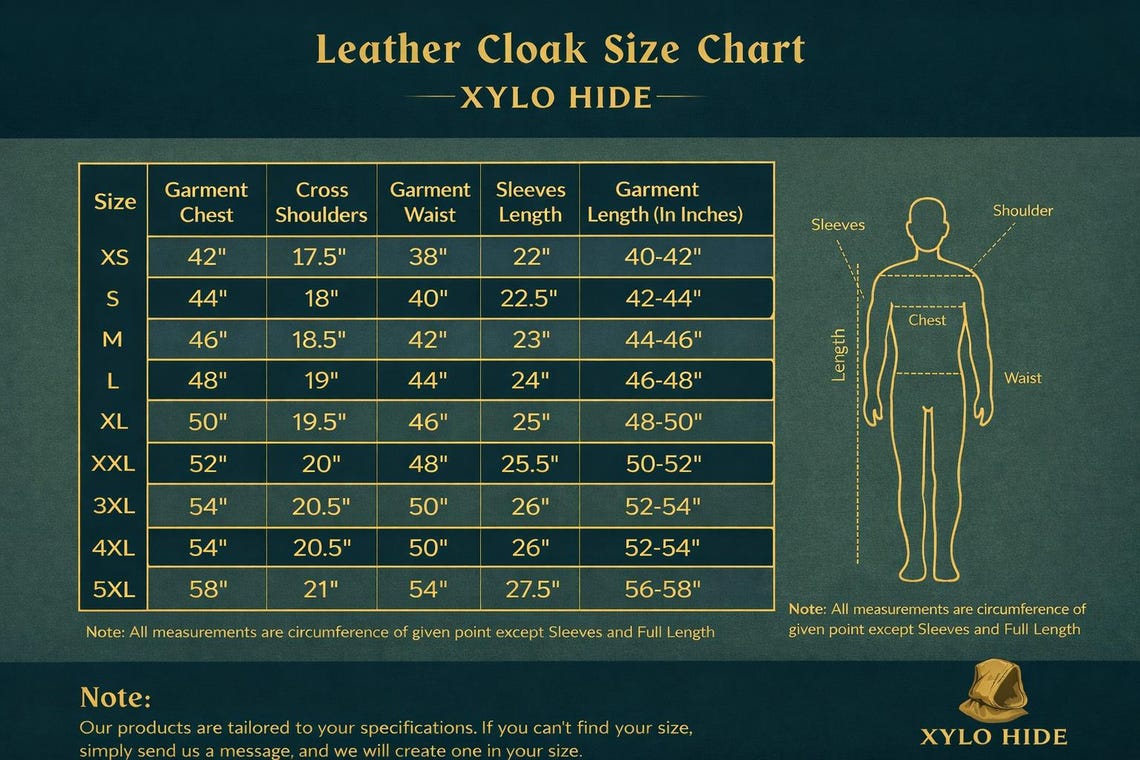 Handmade Black Genuine Leather Cloak – Medieval Hoodless Cape, Fantasy ...