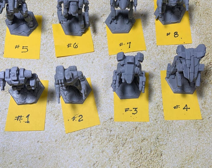 Wargaming Battletech / Mech Miniatures on 35mm Hex Bases - Etsy