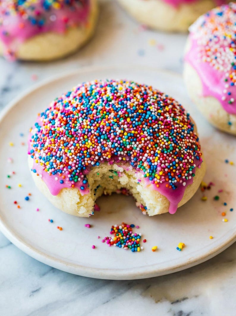 Funfetti Sugar Cookie, Handwritten Recipe, Family Dish, Party Recipe ...