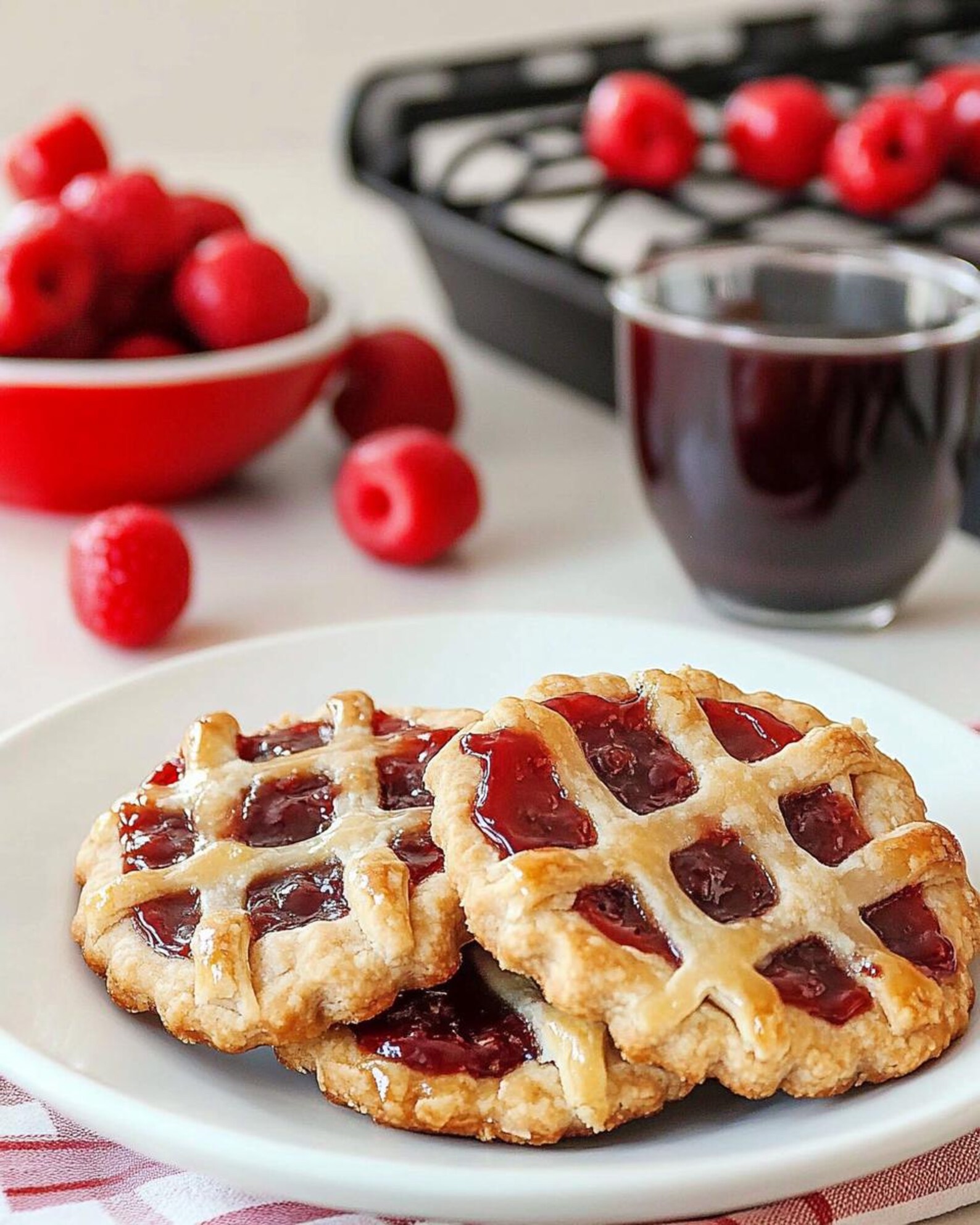 Mini Cherry Lattice Pies, Recipe Download, Easy Recipe, Family Recipe ...