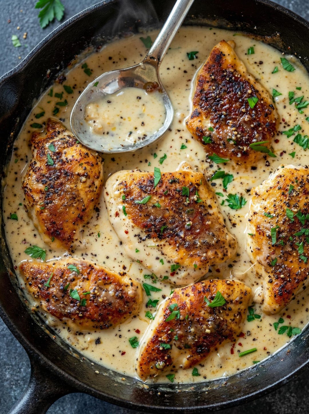 Creamy Garlic Parmesan Chicken Recipe Printable PDF, Easy Chicken ...