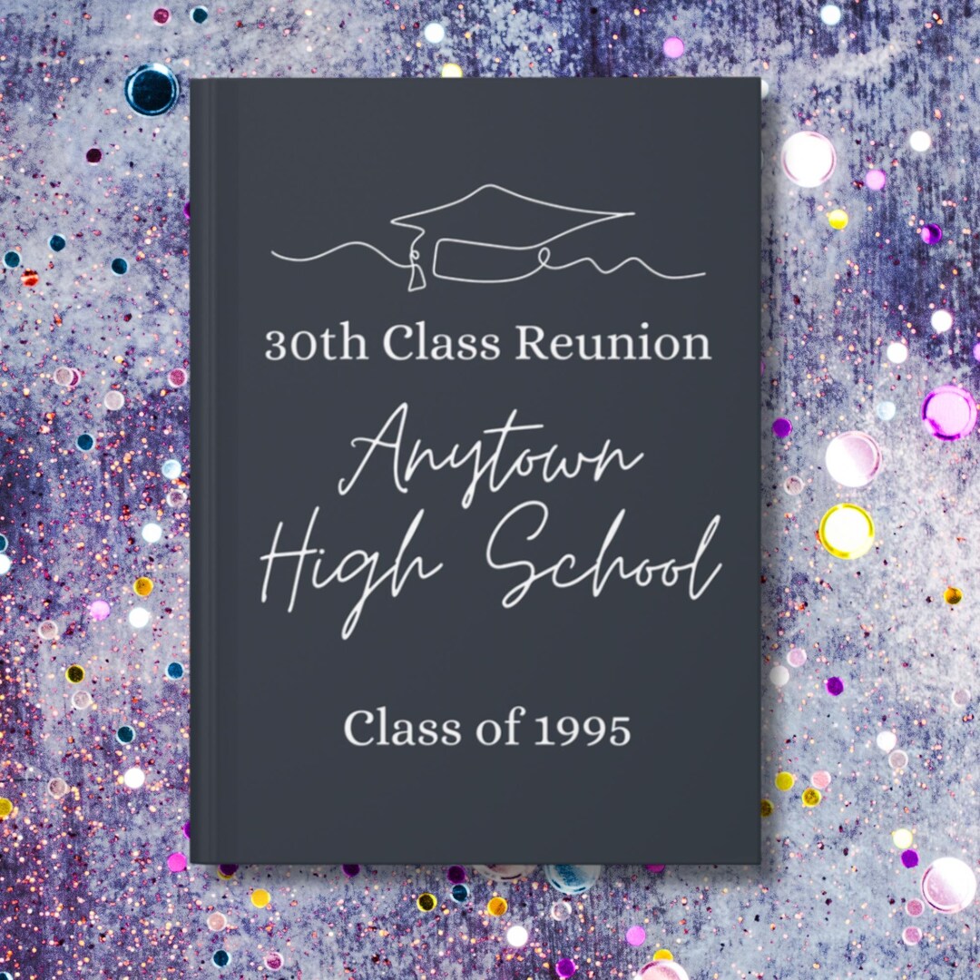 Personalized 30th High School Reunion Keepsake Hardcover Journal for ...