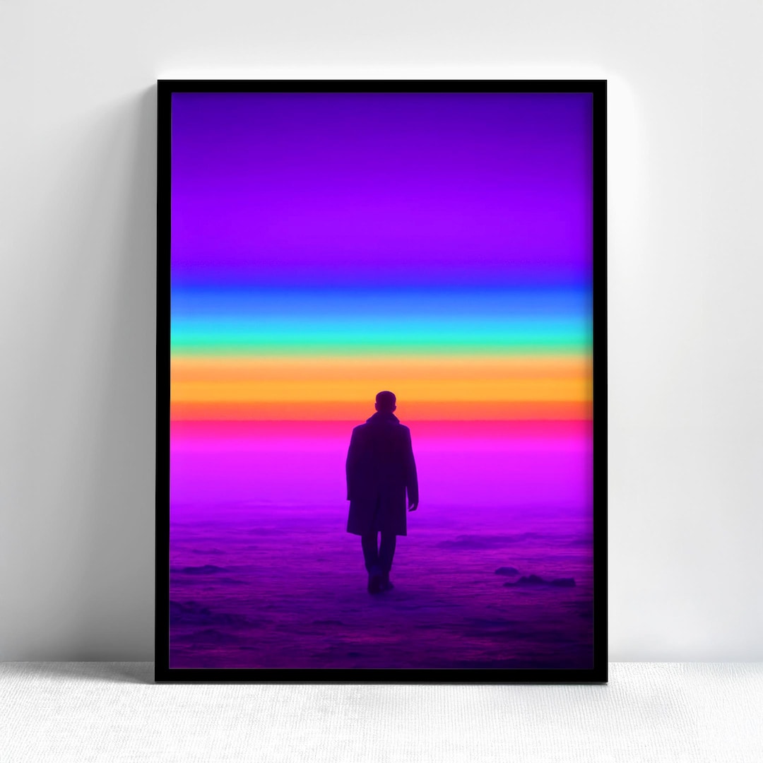Synthwave Horizon Art Print: Retro 80s Neon Wall Decor (premium Quality ...