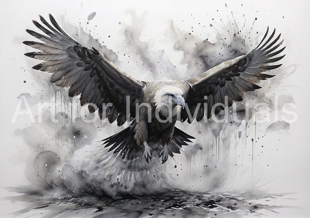 Condor Vulture Art - Watercolor Bird Art - Watercolor Wildlife Art ...