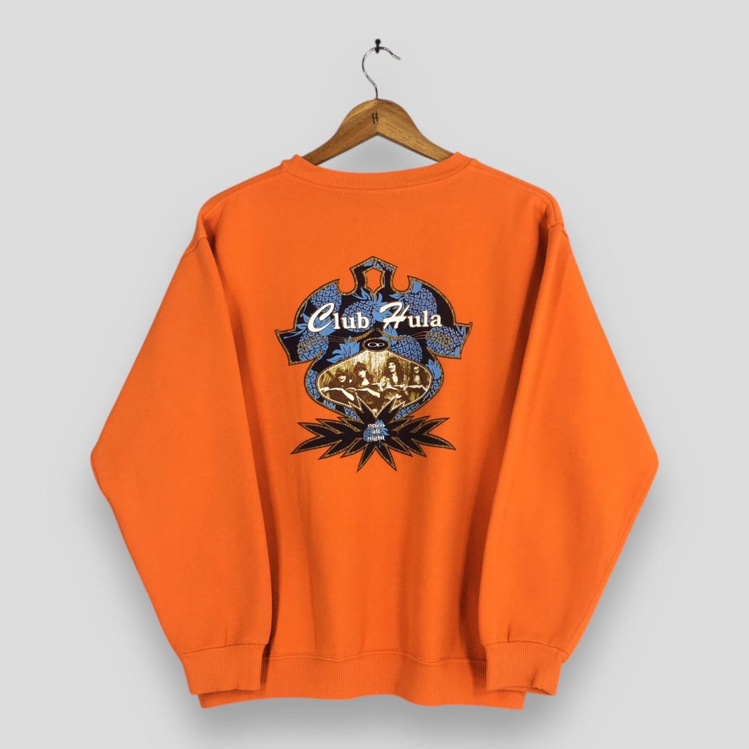 Vintage 90s OP Ocean Pacific Surfing Orange Sweatshirt Large Ocean ...