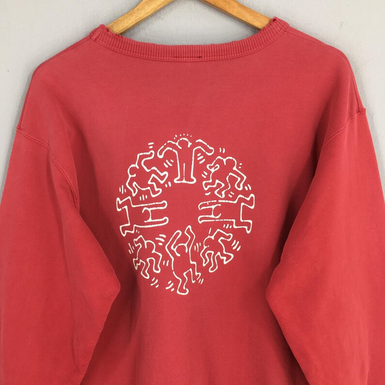 Vintage Keith Haring Dance Party People Sweatshirt Xlarge Keith Haring ...