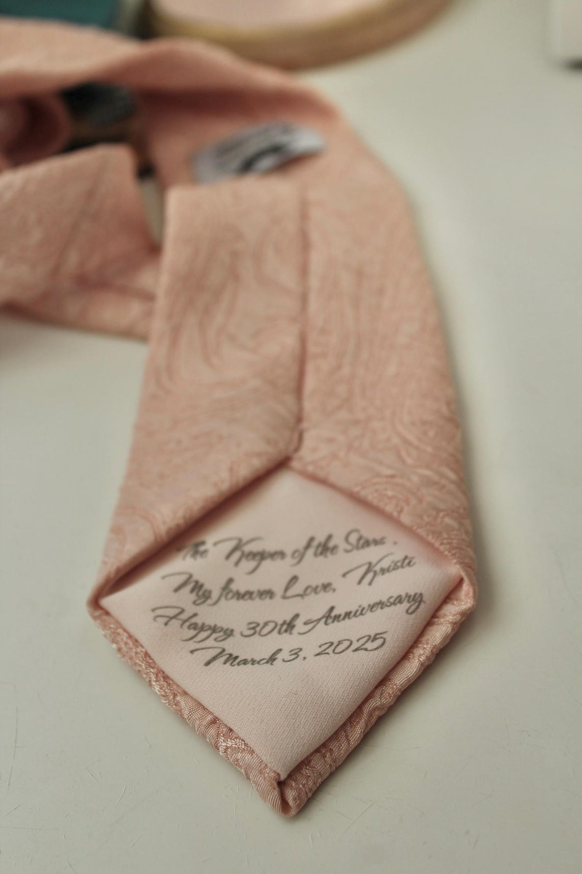 Custom Lining Necktie - Wording - Image- Embroidery - Gift - Etsy
