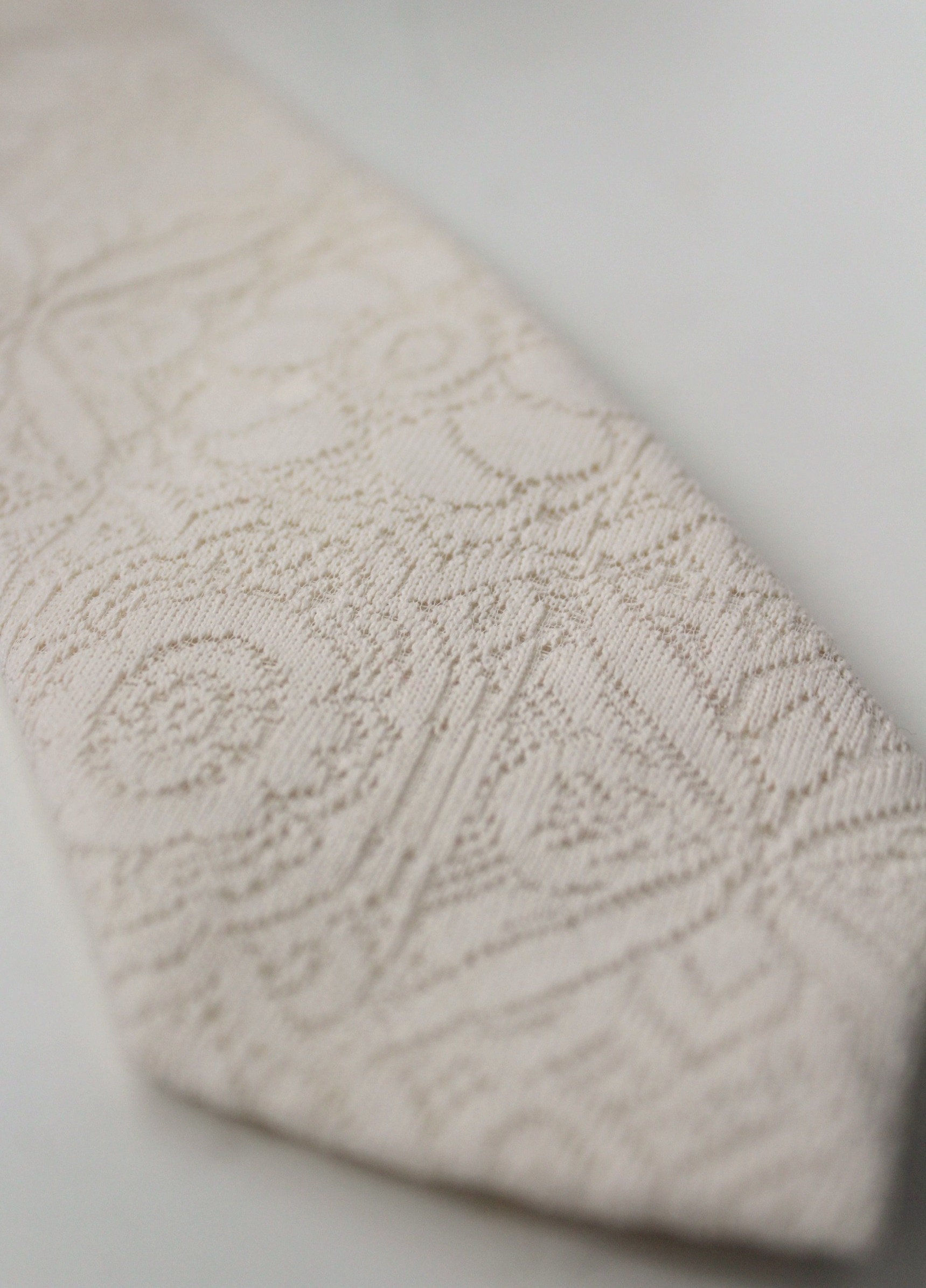 Champagne Ivory Folk Lace Necktie Wedding Attire Bohemian - Etsy UK