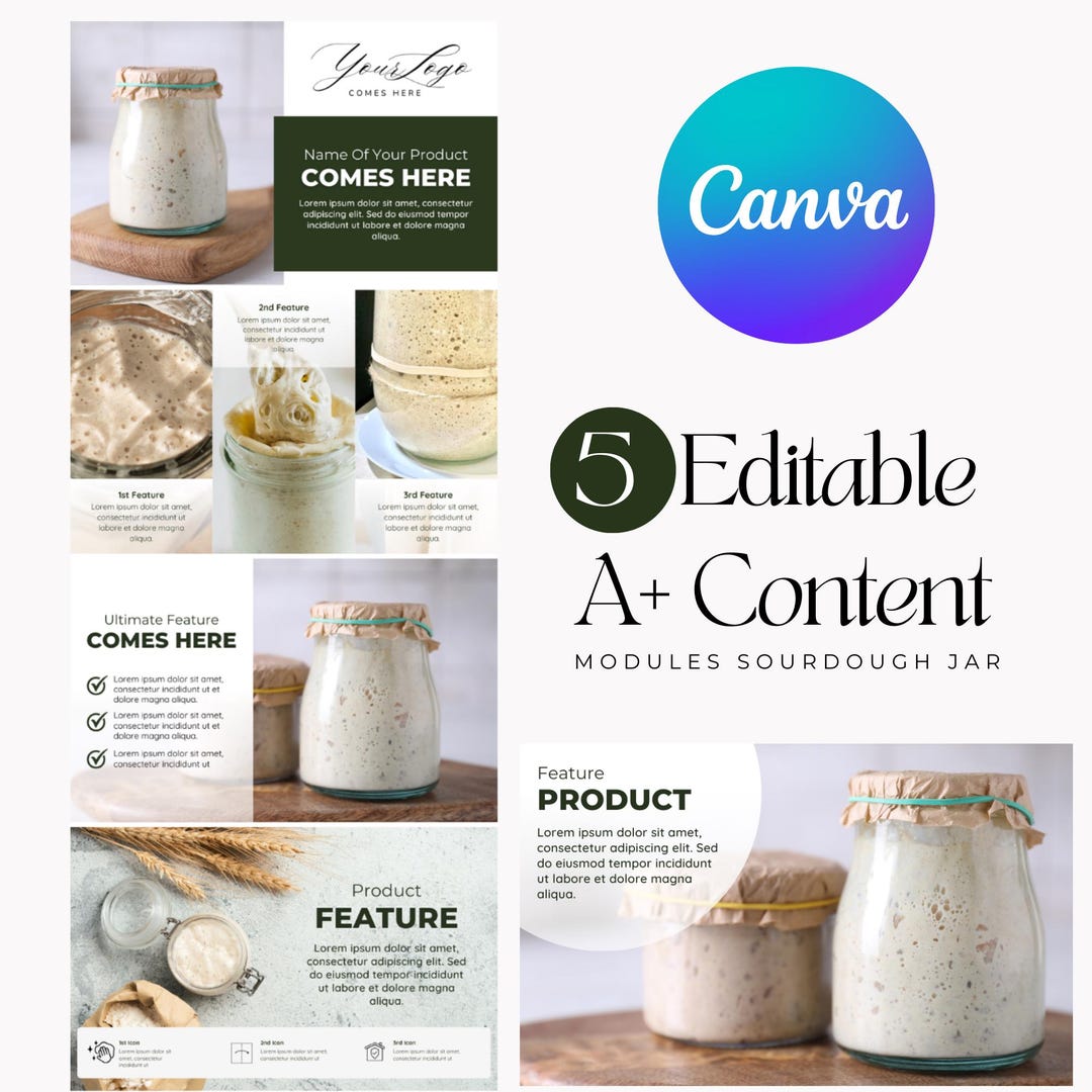 Amazon A+ Content EBC Design for Baking Products, Amazon A+ Templates ...