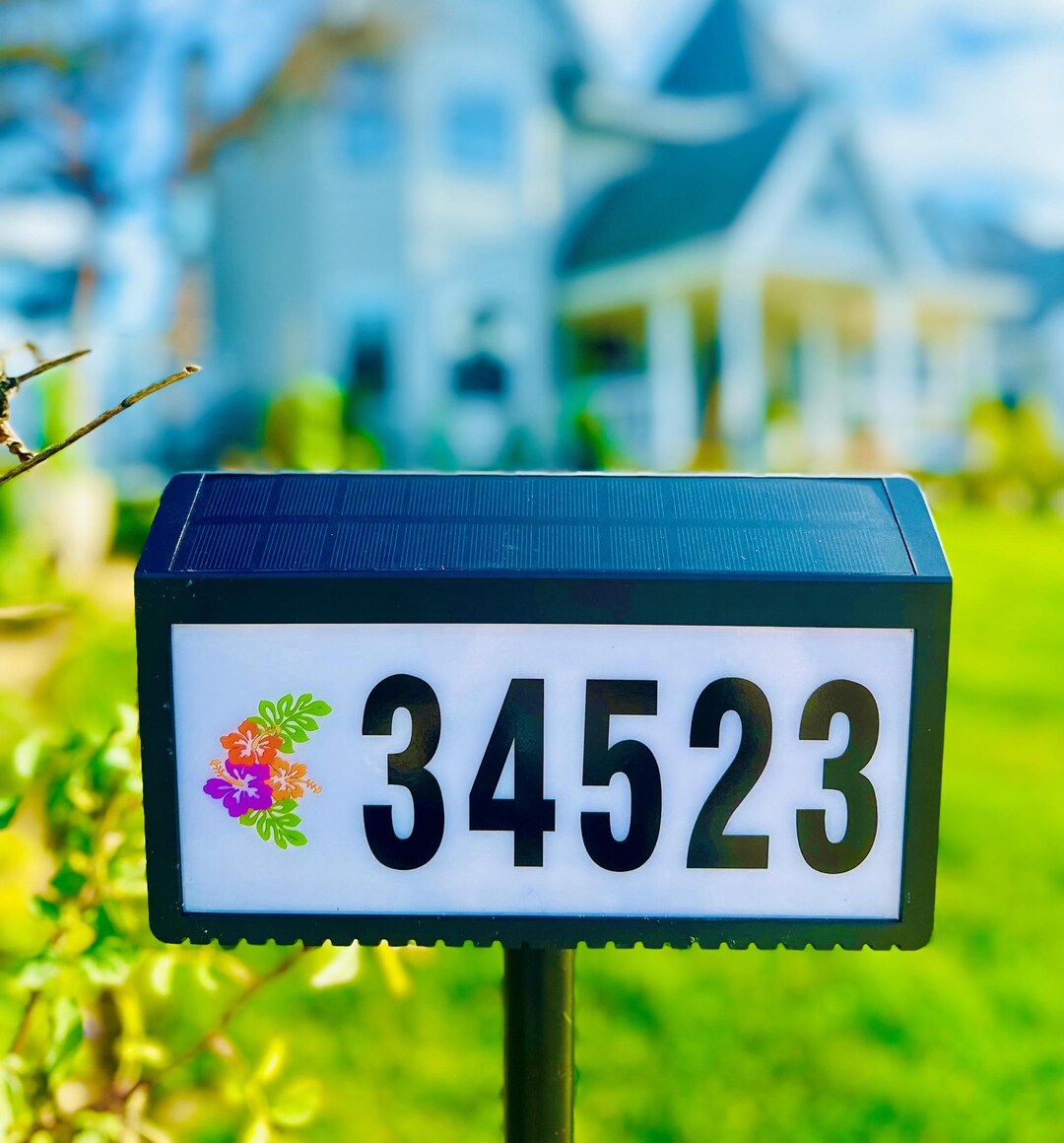 Solar Address Signs - Nature - Etsy