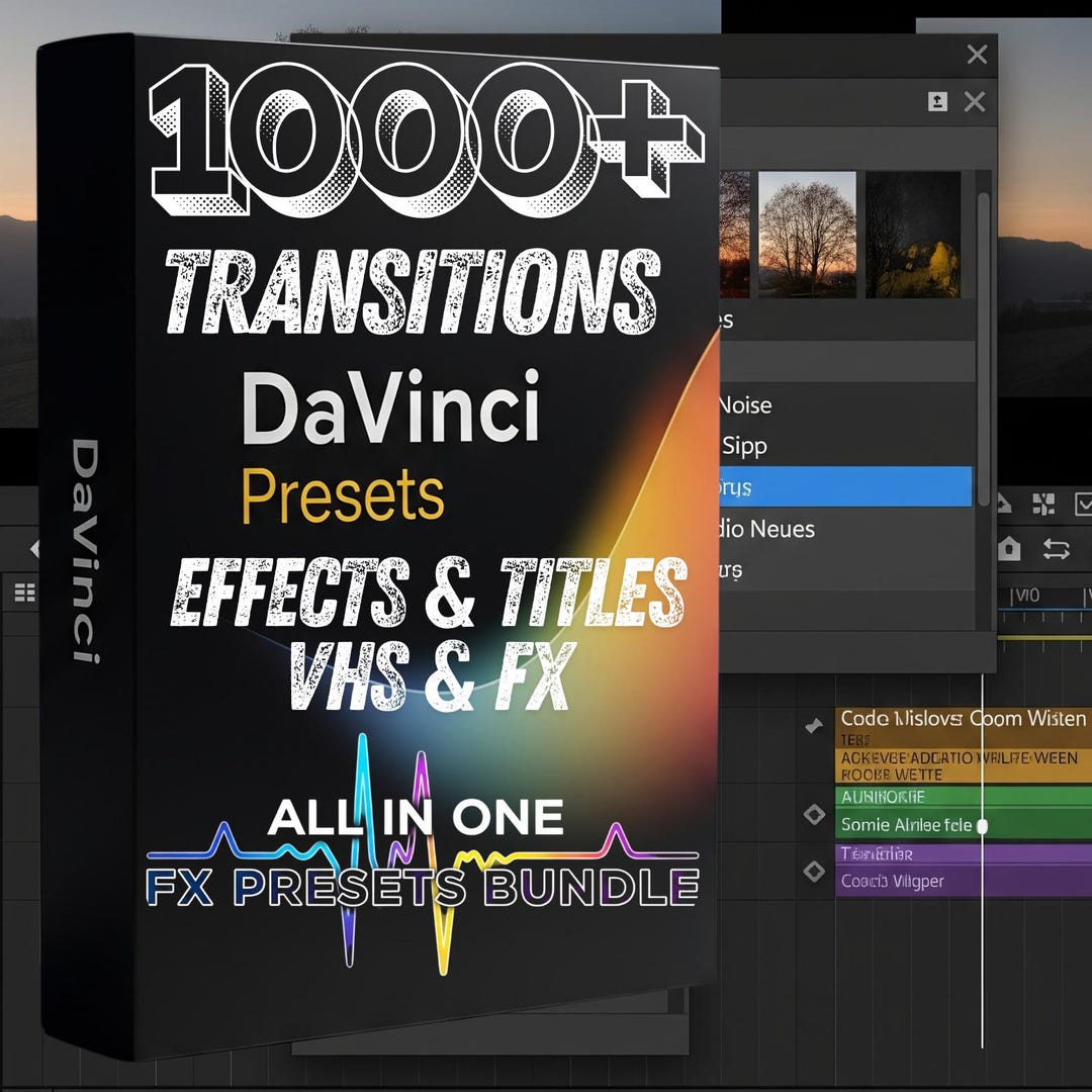 1000+ Ultimate FX Presets Bundle for Davinci Resolve – Transitions ...