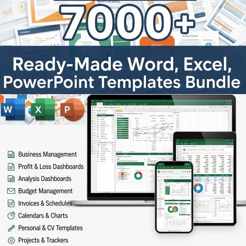 Microsoft Excel Dashboard - Etsy