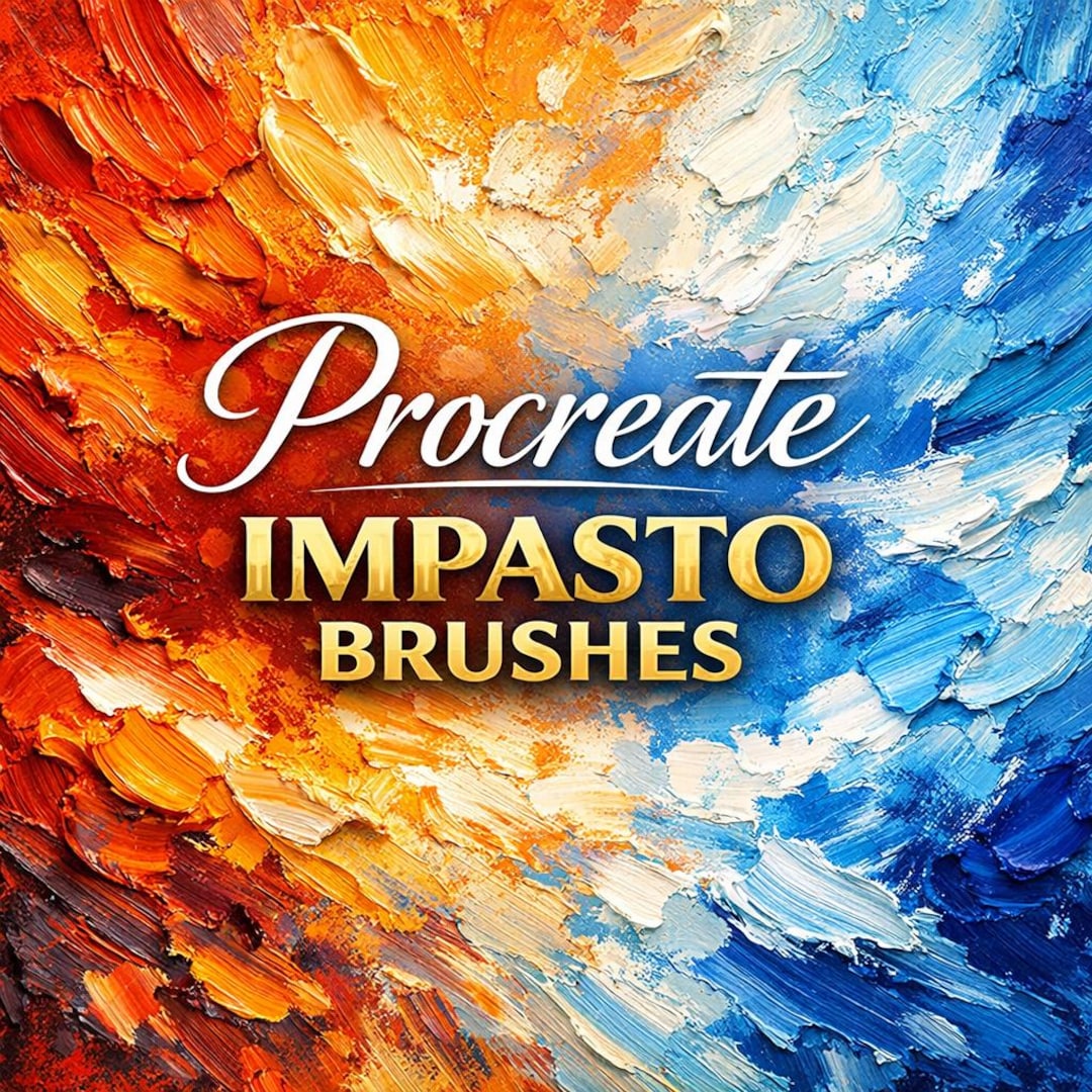 Procreate Impasto Brushes Set | Thick Oil Paint Texture Brushes ...