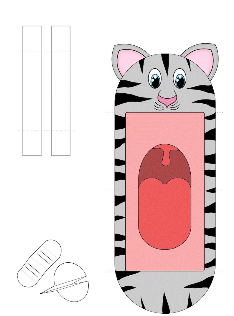 Printable Paper Puppets Craft Kit | Animal Cut & Play Activity (digital ...