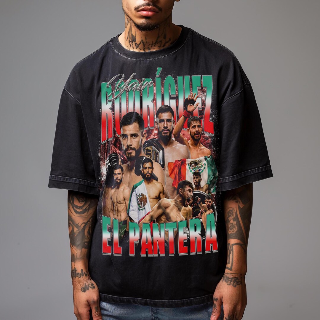 Yair Rodriguez El Pantera Vintage UFC T Shirt 90s MMA Tee Mexico ...