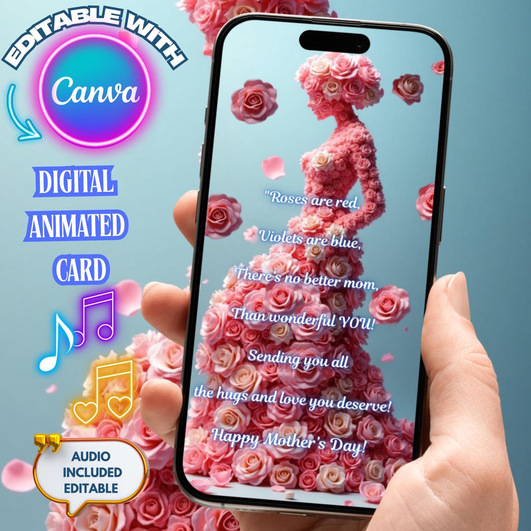 Mother’s Day Card | Digital Download | Digital Card| Video Card ...