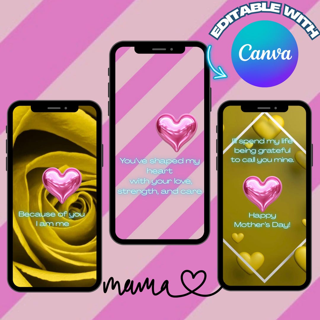 Mother’s Day Card| Digital Download | Digital Card| Video Card Editable ...