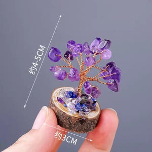 12-piece Natural Crystal Wealth Tree Set, Prosperity Energy Forest ...
