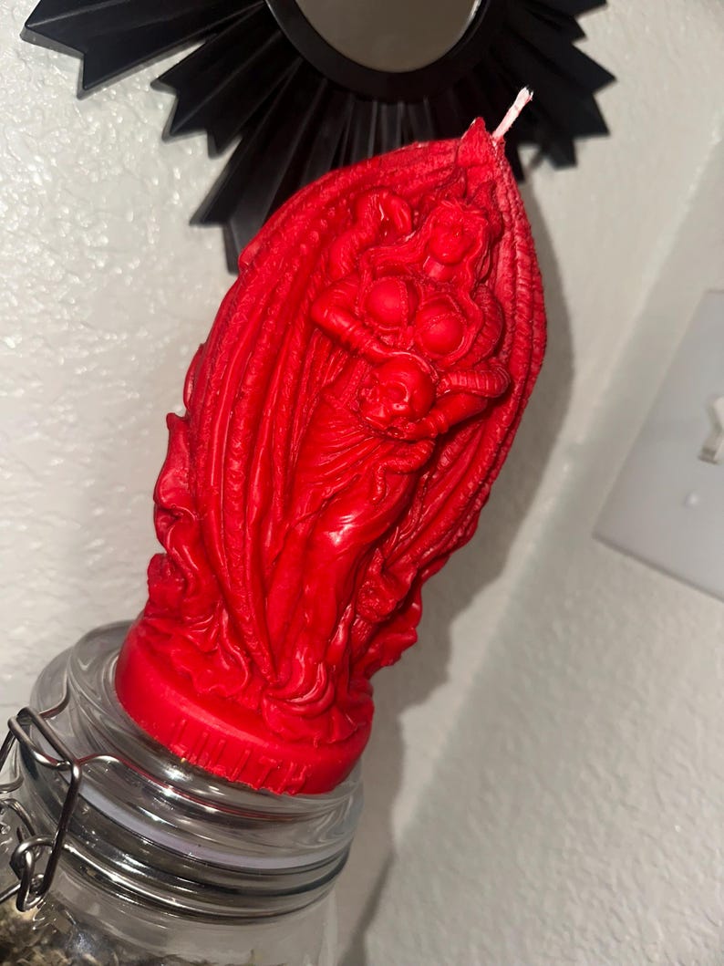 Mother Lilith Ritual Candle | Black Or| Red Devotional Candle for ...